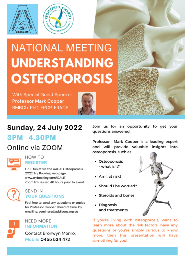 Understanding Osteoporosis – National Meeting – The Australian Addison ...